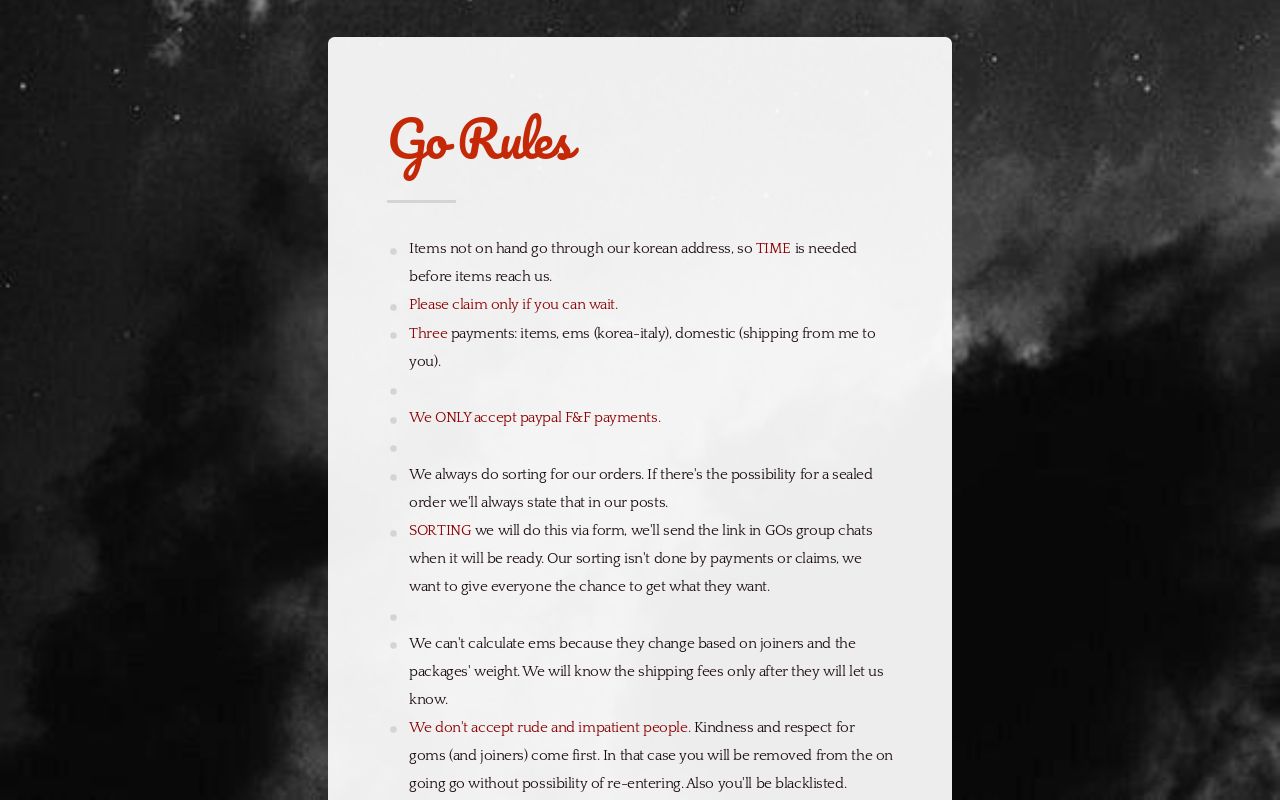 Go rules